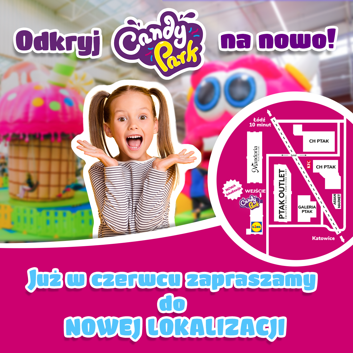 Gigantyczny Park Dmuchańców - Candy Park